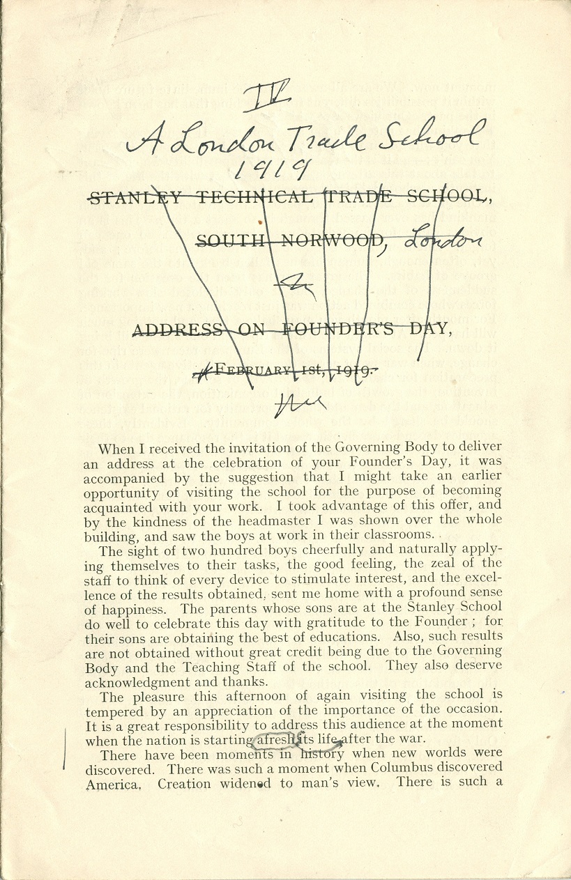 The Whitehead book that never was